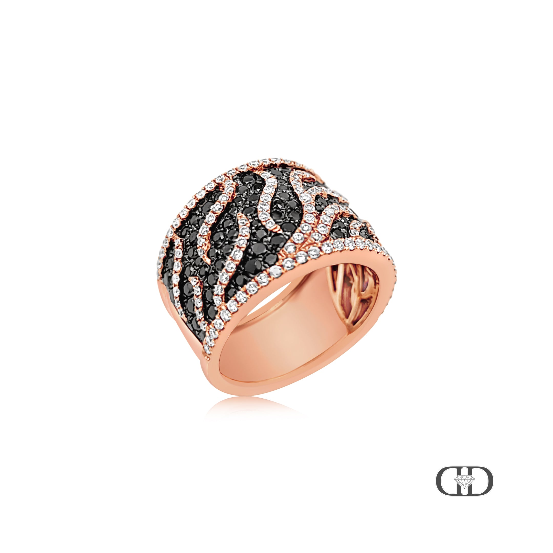 18K Rose Gold Ladies 3.27ctw Diamond Ring – Danny Diamonds & Co