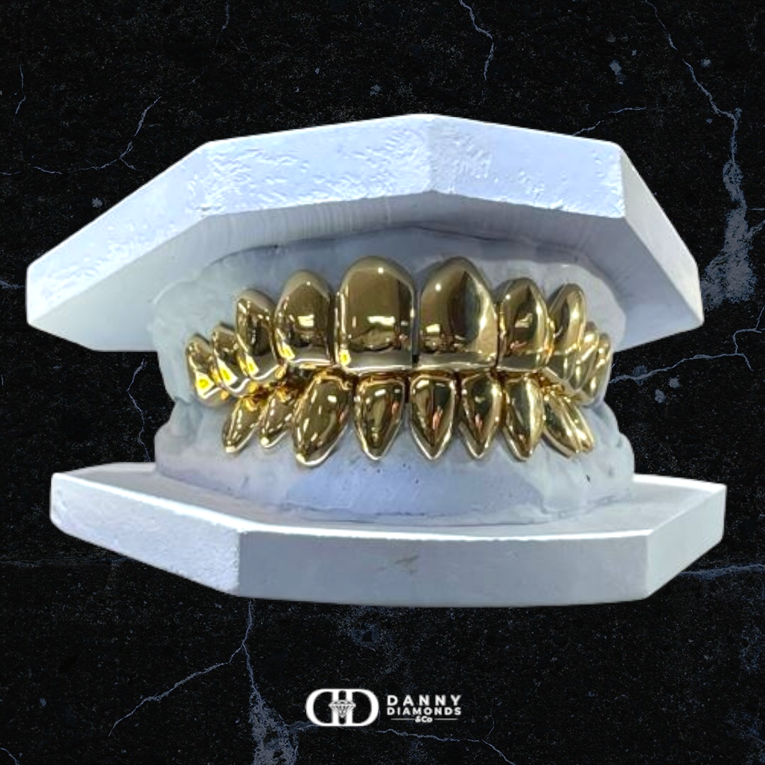 Buy 14K Yellow Gold Custom Grill in Boston, MA – Danny Diamonds & Co